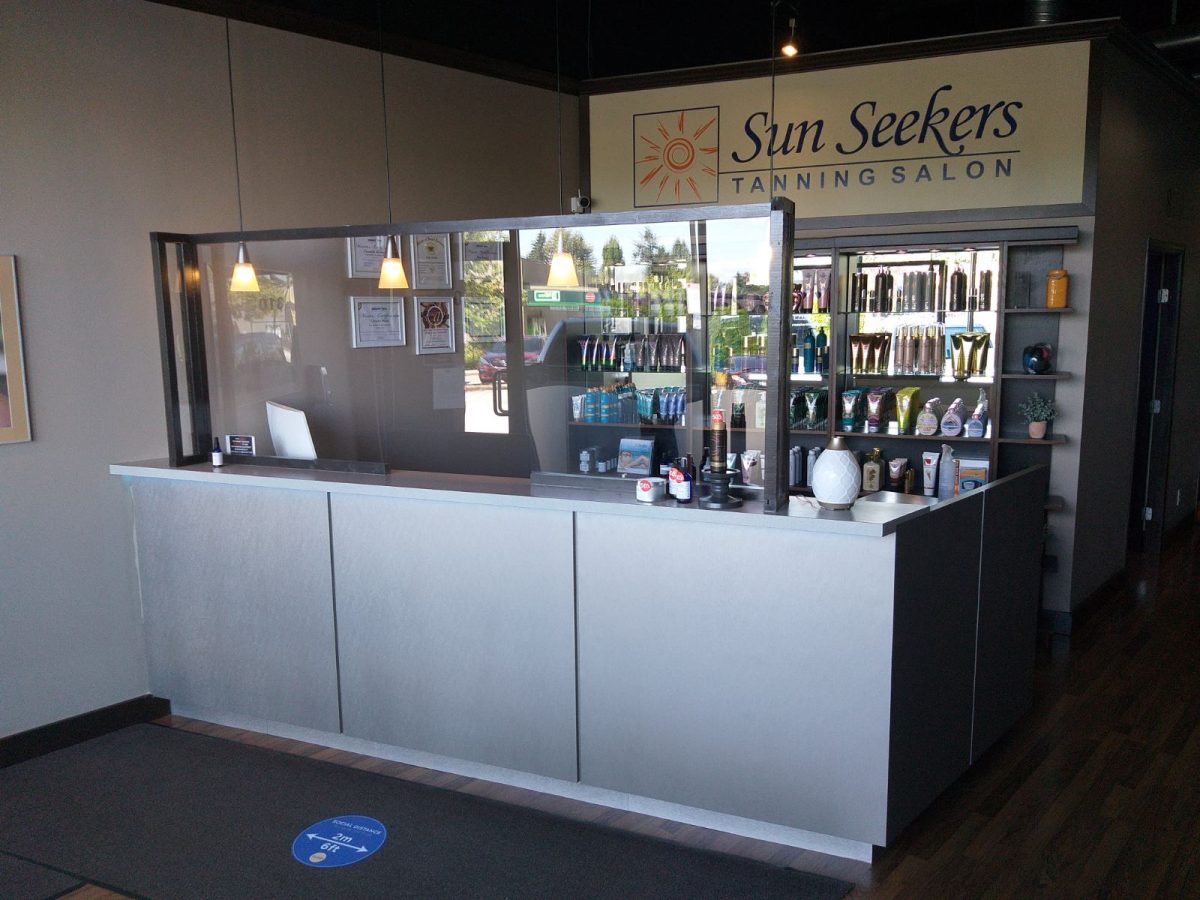 Reception Desk Makeover | Sun Seekers Salon Renovation ⋆ Nelcos