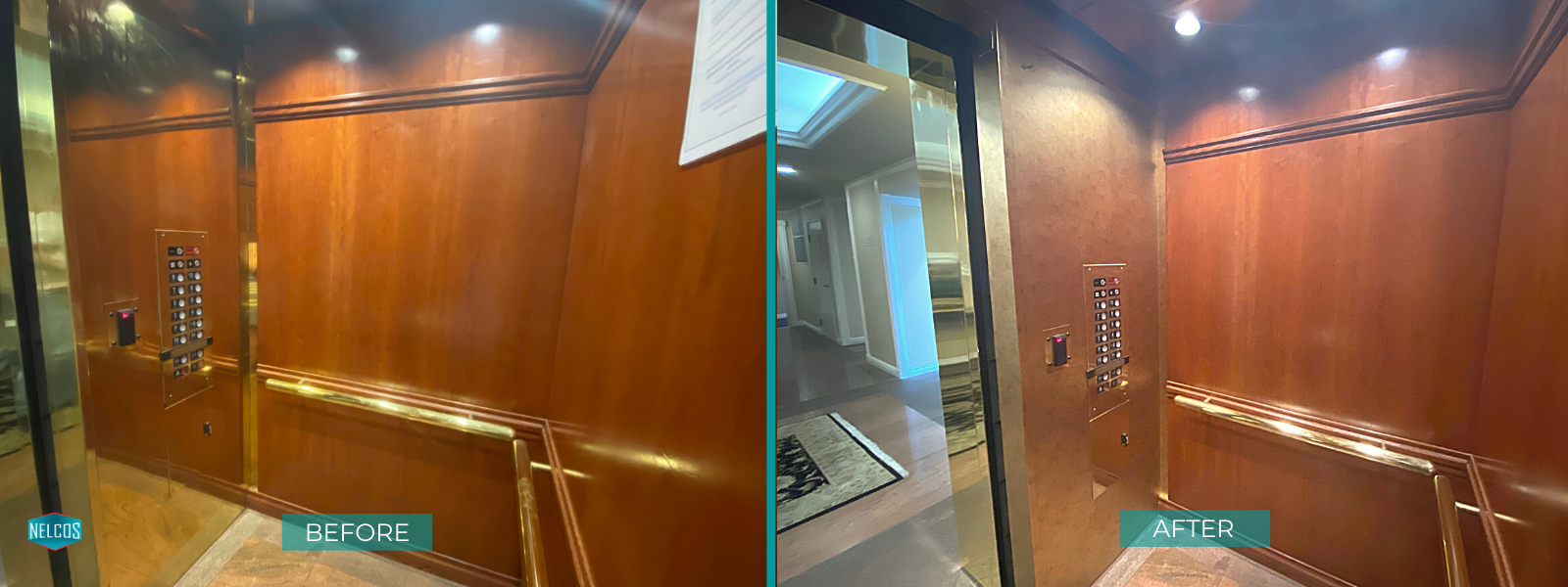 Golden Elevator Panels: A Stylish Decision for One Building ⋆ Nelcos